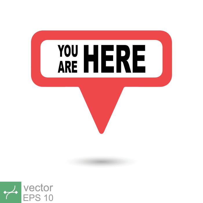 We Are Here Icon Vector Art, Icons, and Graphics for Free Download