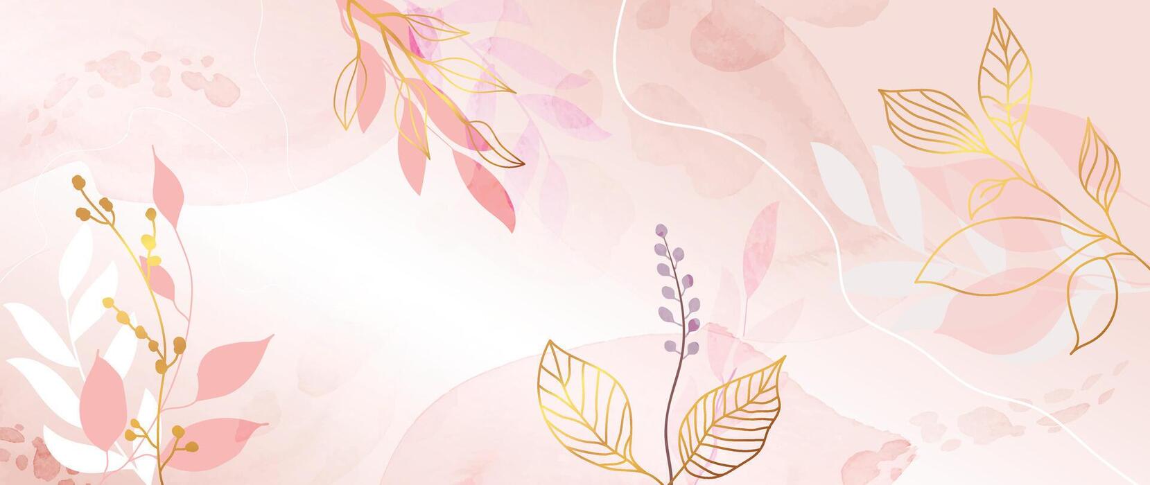Pink And Gold Floral Vector Art, Icons, and Graphics for Free Download