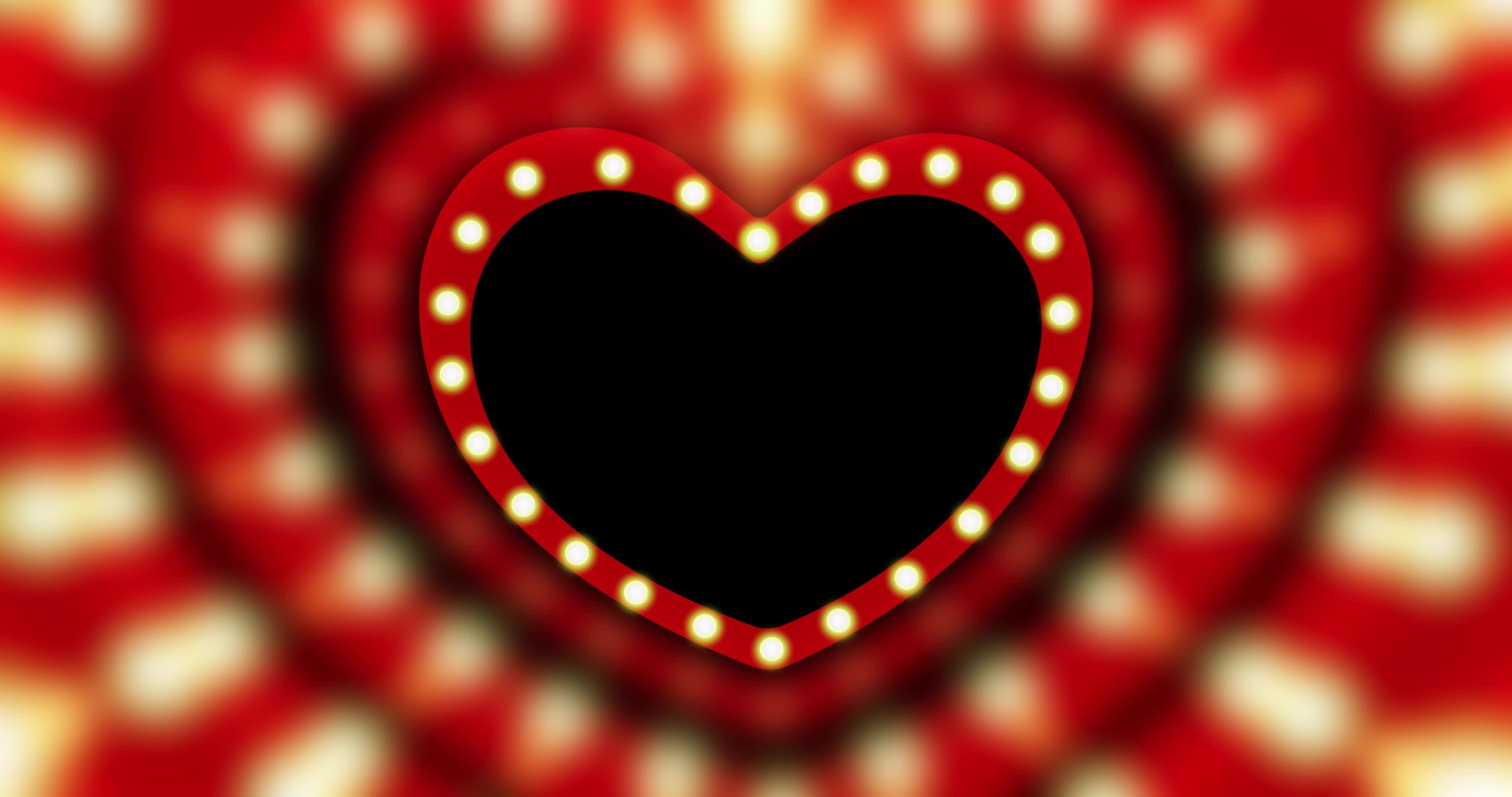 Motion graphic animation. Heart love animation. Valentine's Day moving heart animation ...