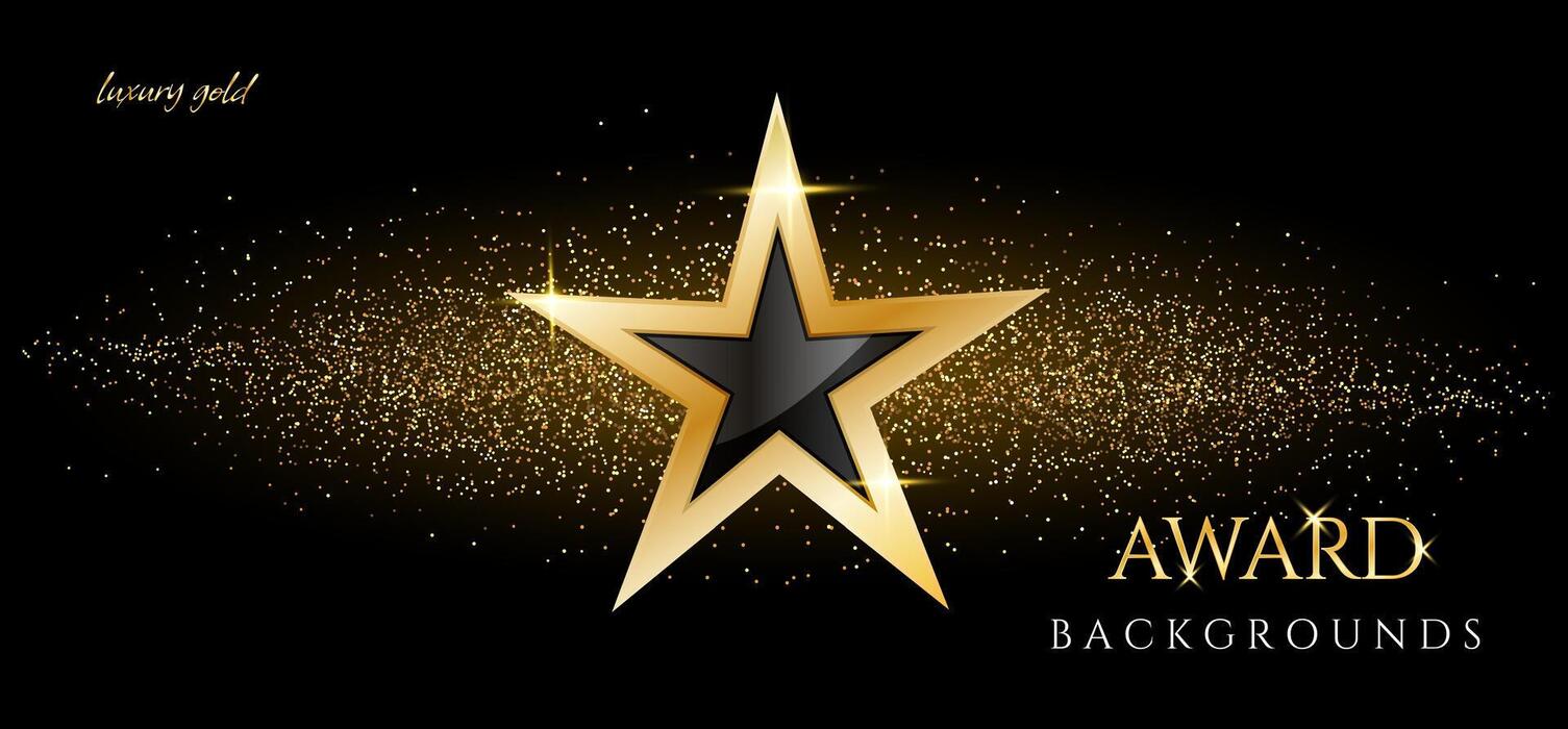 Black And Gold Star Background Vector Art, Icons, and Graphics for Free Download