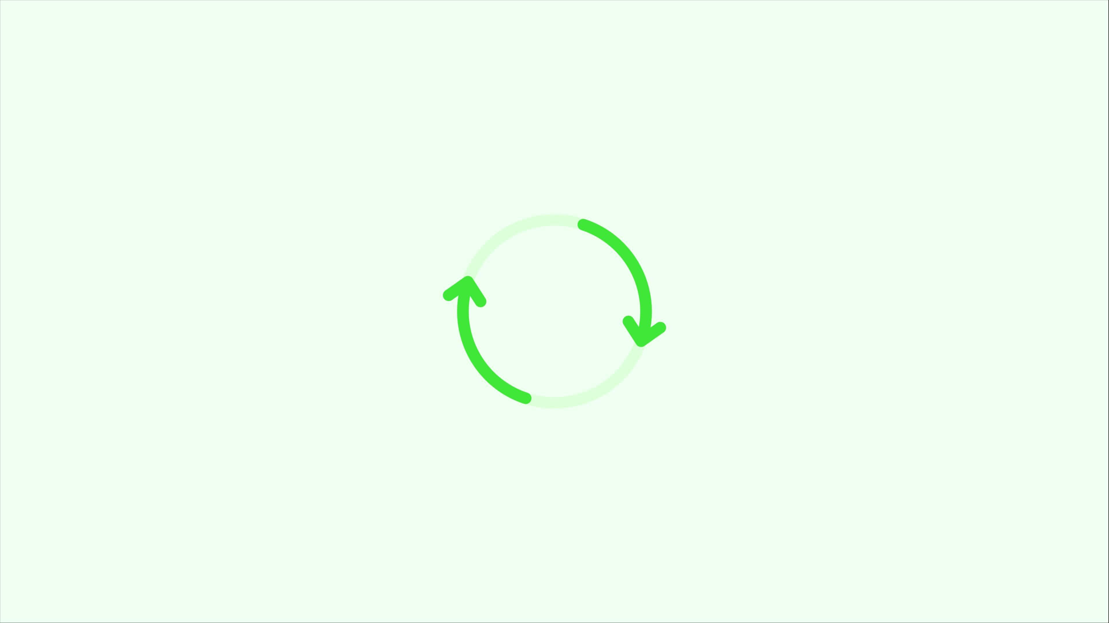 simple refresh or reload arrow animation video footage illustration ...