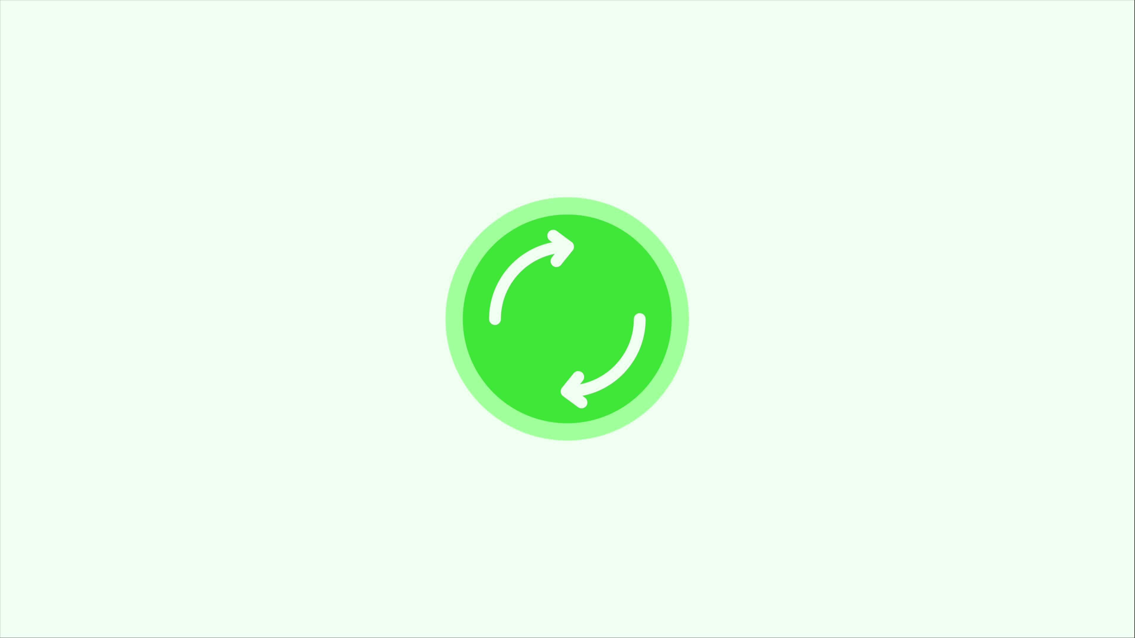 simple refresh or reload arrow animation video footage illustration ...