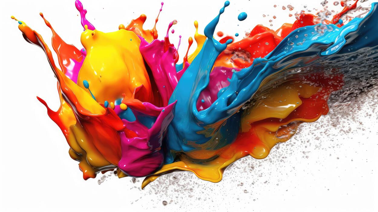 Rainbow Paint Splatter Stock Photos, Images and Backgrounds for Free ...