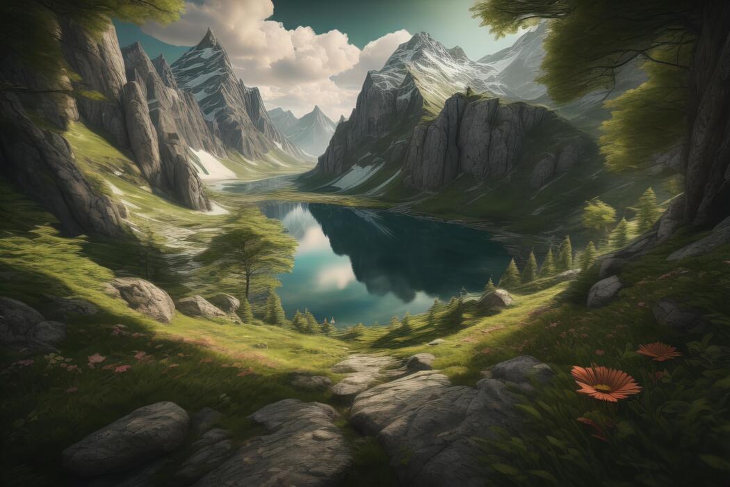 Hand Drawn Landscape Stock Photos, Images and Backgrounds for Free Download