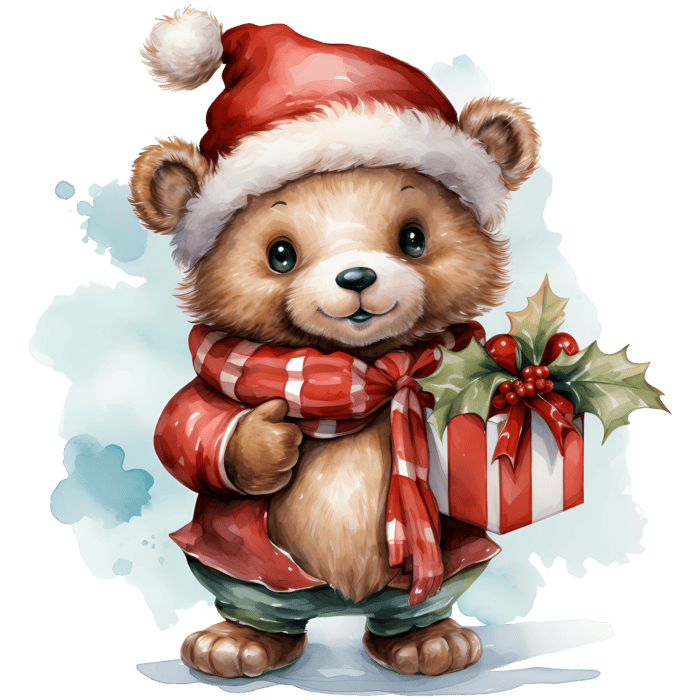 Christmas Bear PNGs for Free Download