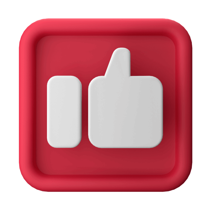 Youtube Like Button PNGs for Free Download