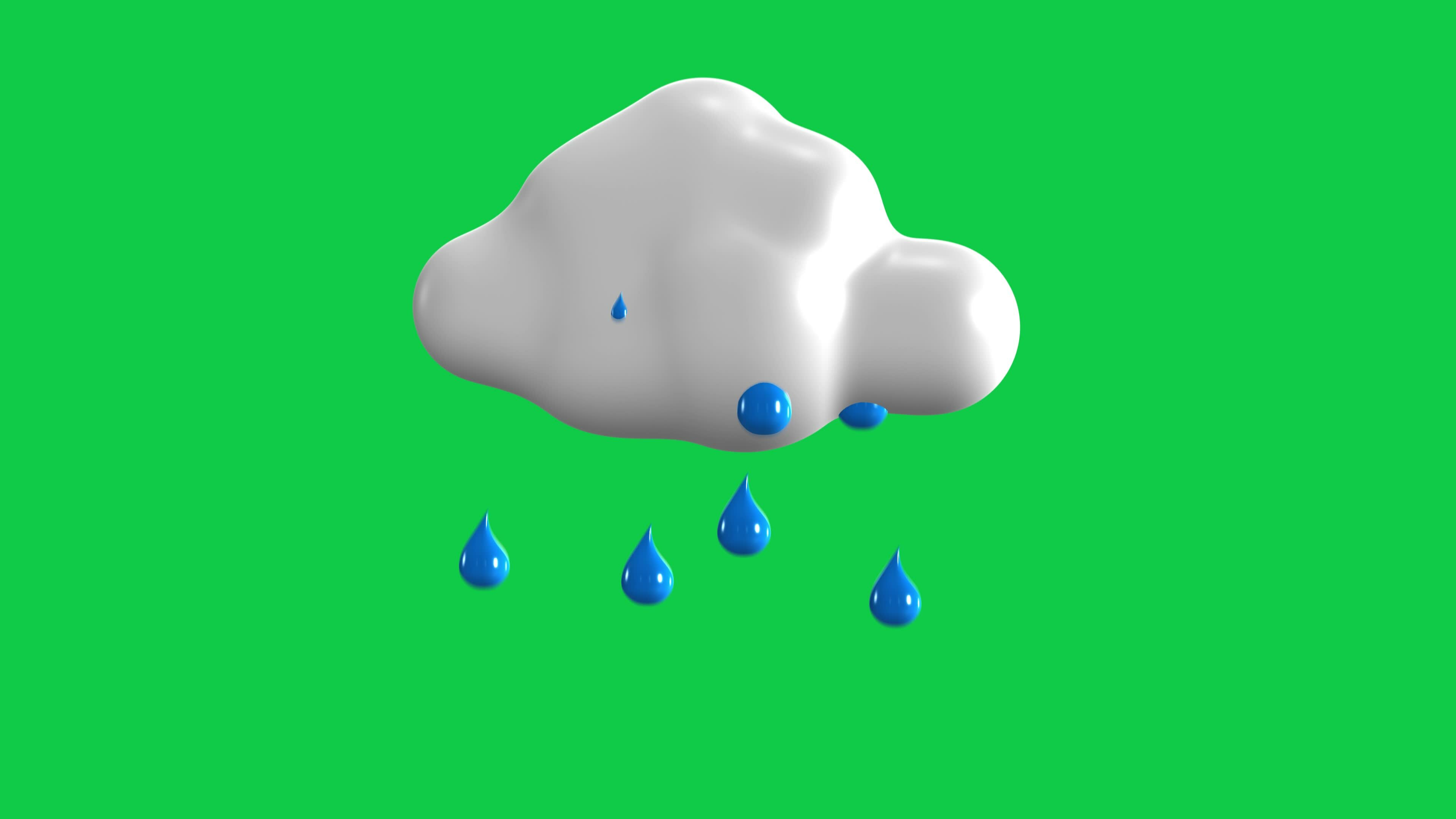 Rain cloud animation 27169009 Stock Video at Vecteezy