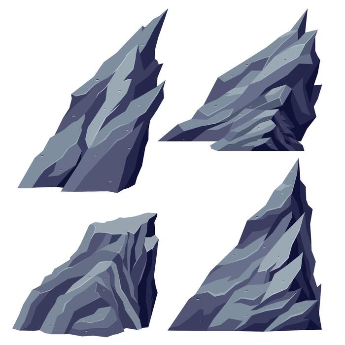 Jagged Rocks Vector Art, Icons, and Graphics for Free Download
