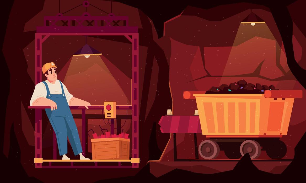 Mining Poster Vector Art, Icons, and Graphics for Free Download