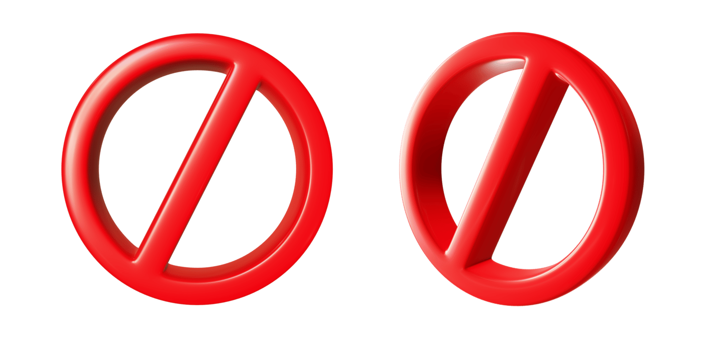 Do Not Symbol PNGs for Free Download