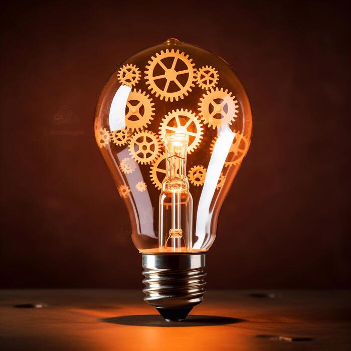 Light Bulb Gear Stock Photos, Images and Backgrounds for Free Download