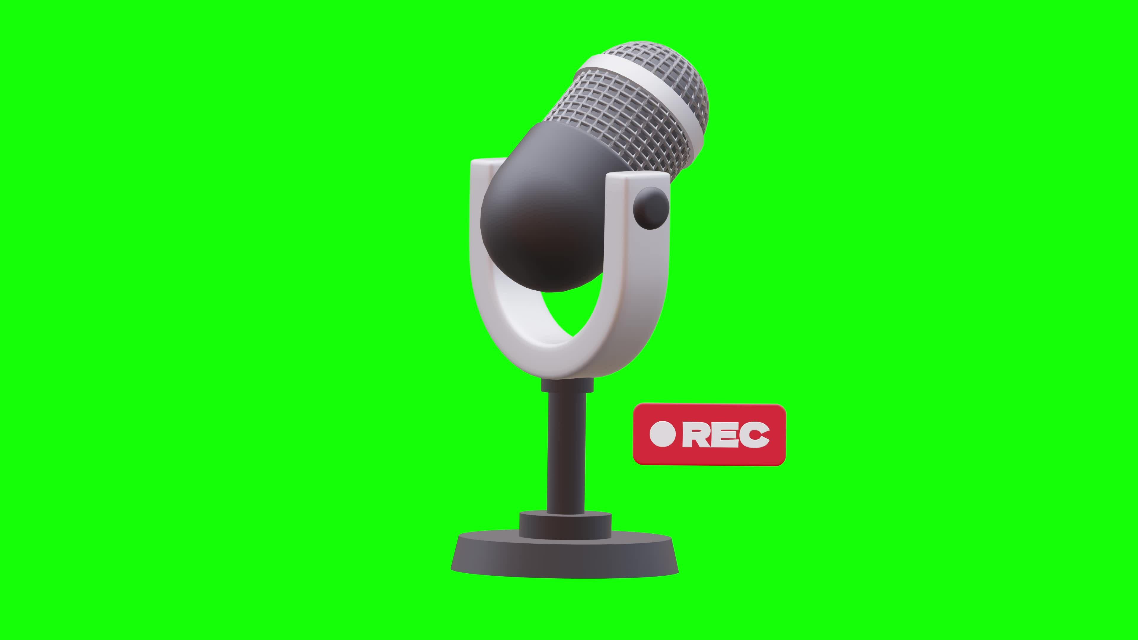 Microphone And Stand Green Screen at Nicholas Packard blog