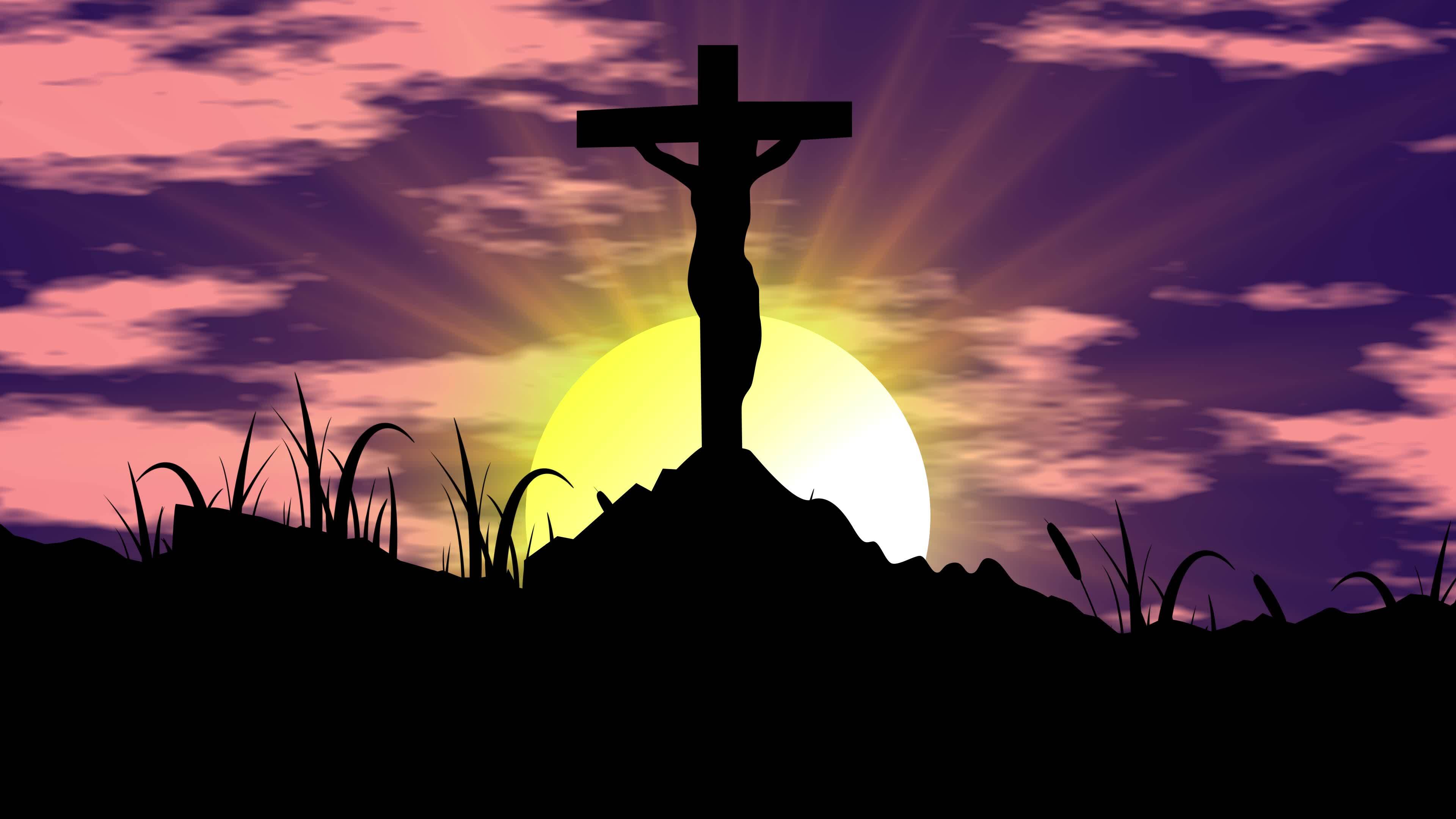 Jesus Christ On The Cross Animation