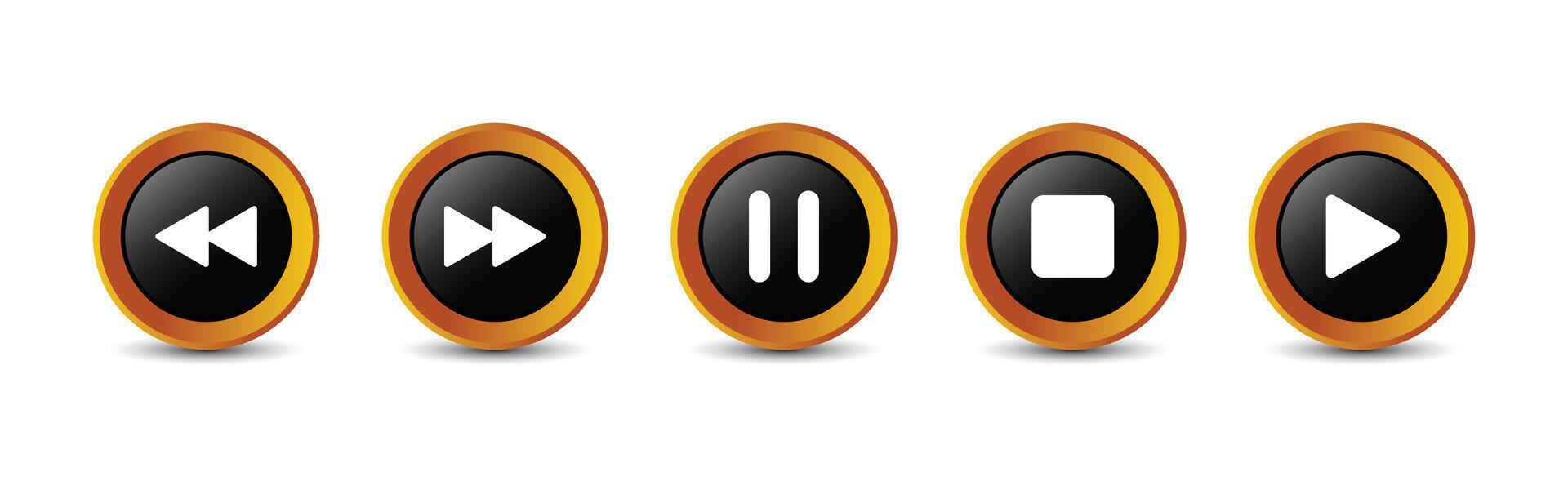 Media Player Buttons Vector Art, Icons, and Graphics for Free Download