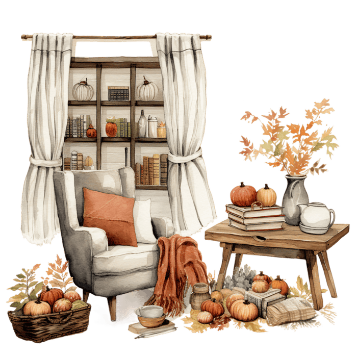 Cozy Autumn PNGs for Free Download