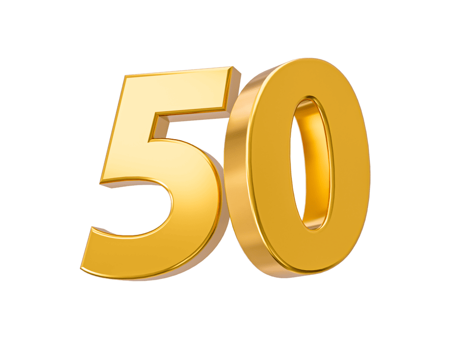 50 Anniversary PNGs for Free Download