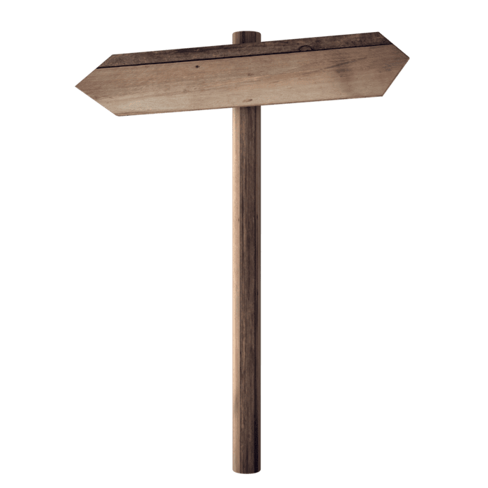 Wooden Signpost PNGs for Free Download