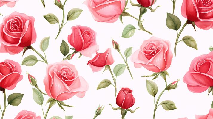 Rose Seamless Pattern Stock Photos, Images and Backgrounds for Free ...