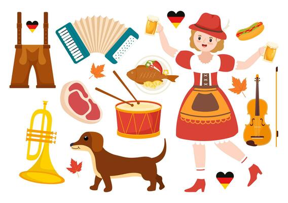German Folk Art Vector Art Icons And Graphics For Free Download