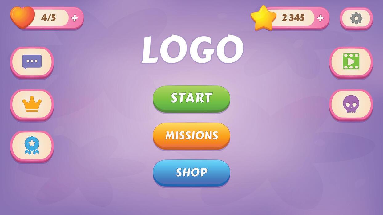 Page 5 Game Menu Vector Art Icons And Graphics For Free Download