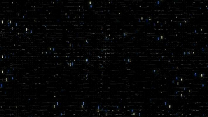 Binary Rain Background Stock Video Footage for Free Download