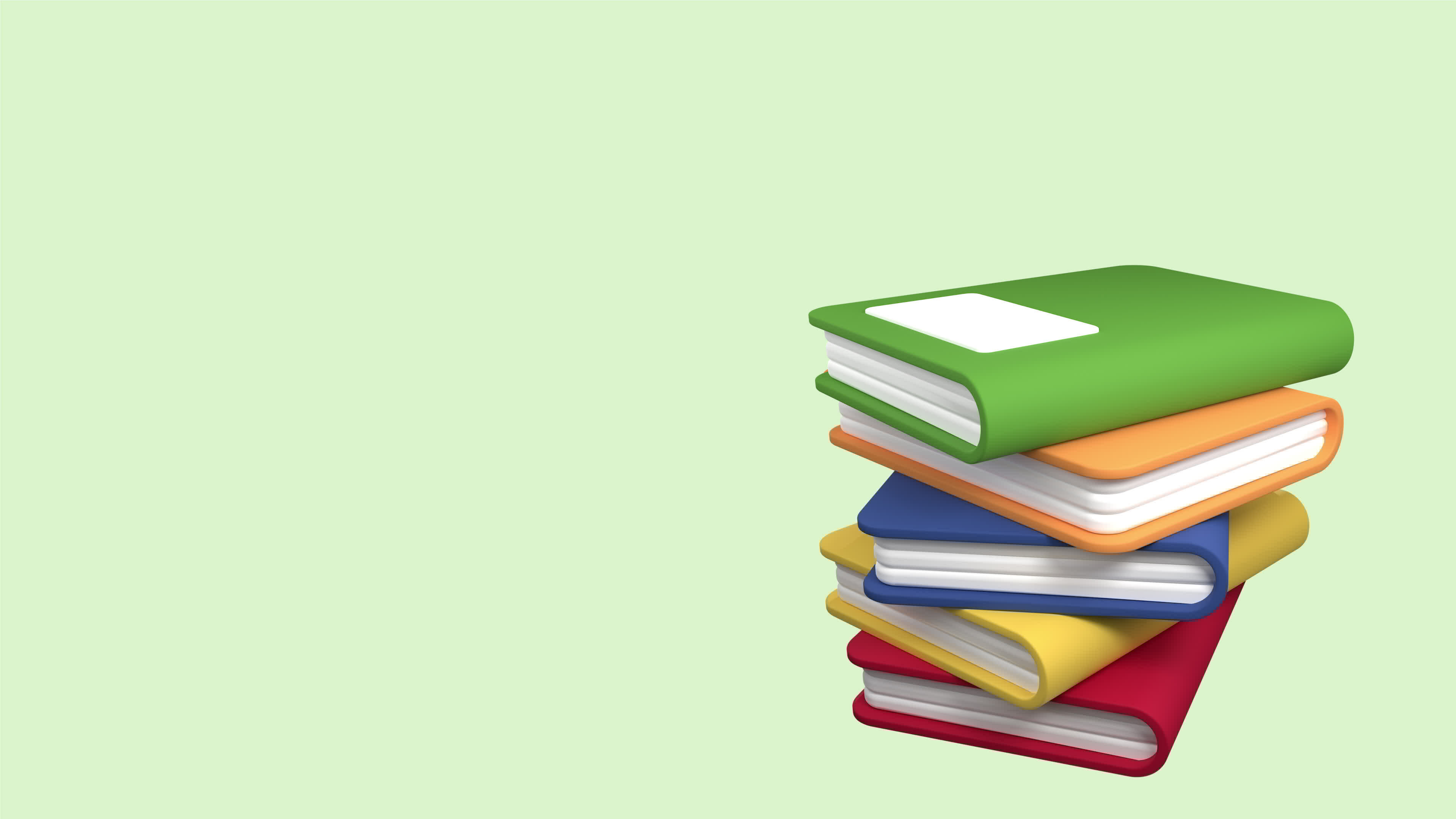 Rotating books animation. Stack of books. Stack of books rotating. Seamless and looped animation ...
