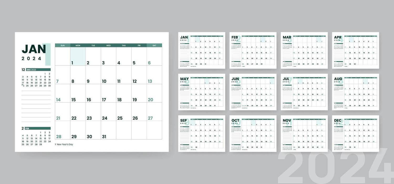 Horizontal Calendar Vector Art, Icons, and Graphics for Free Download