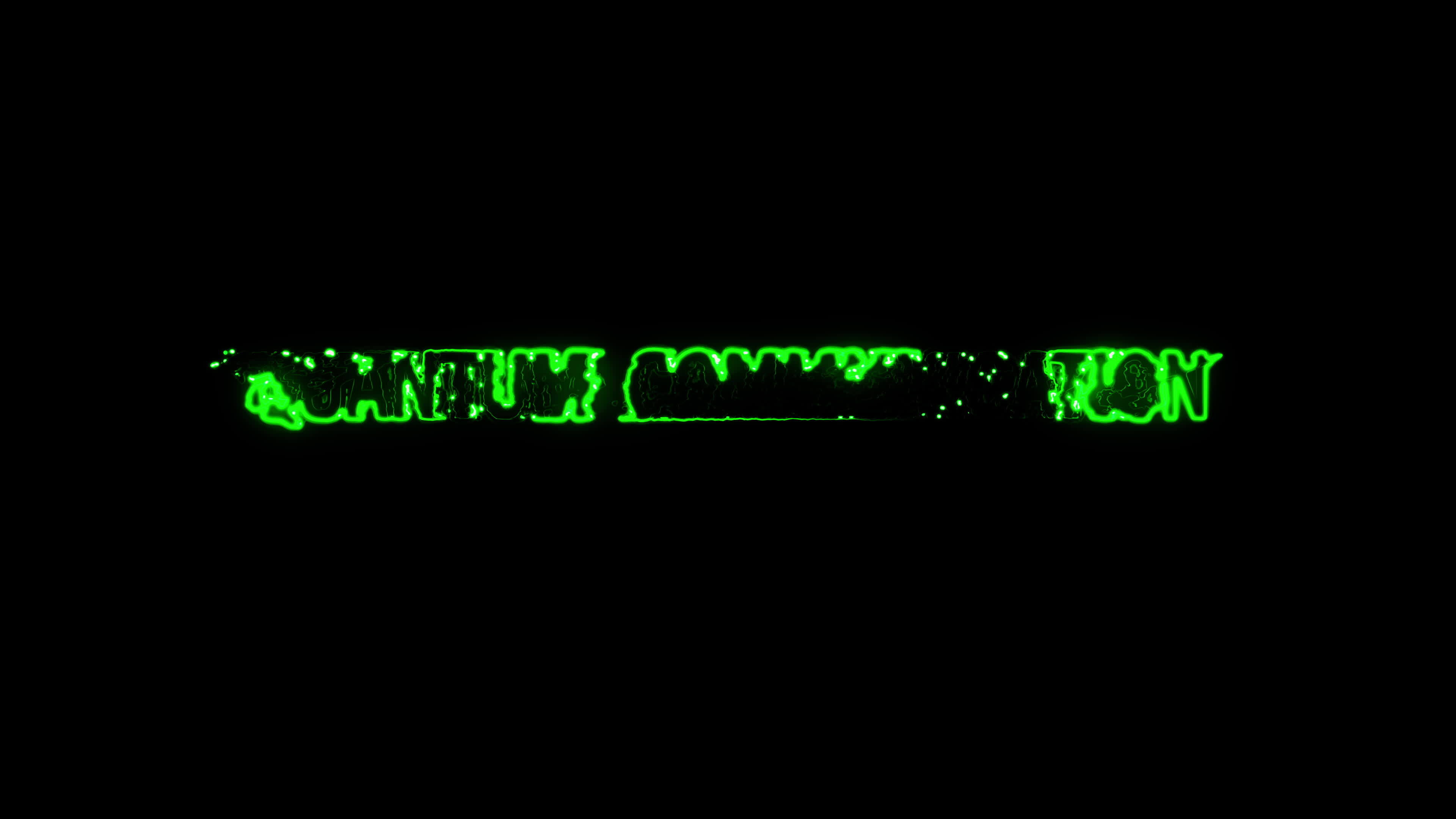 Quantum Communication colorful neon laser text animation glitch effect ... Quantum Communication colorful neon laser text animation glitch effect ...