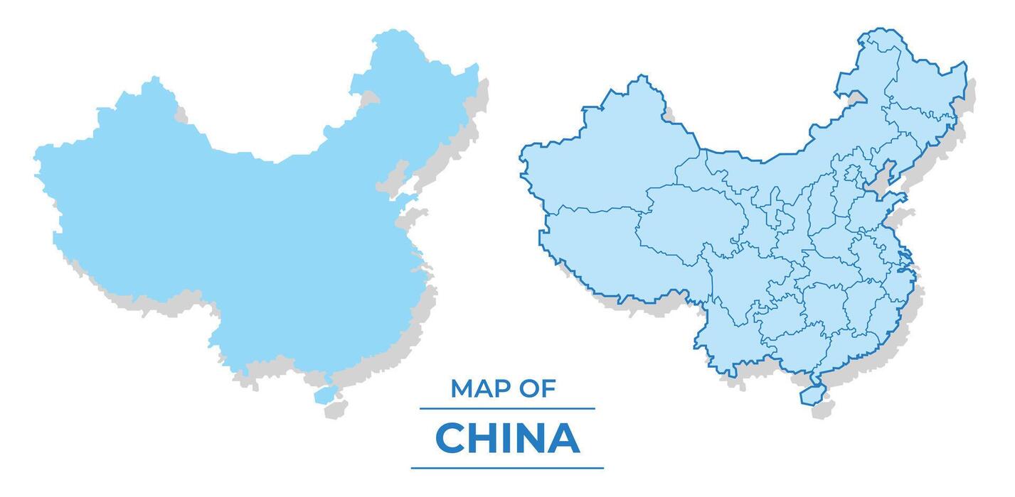 China Map Outline Vector Art, Icons, and Graphics for Free Download