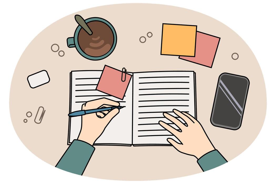 Taking Notes Vector Art, Icons, and Graphics for Free Download