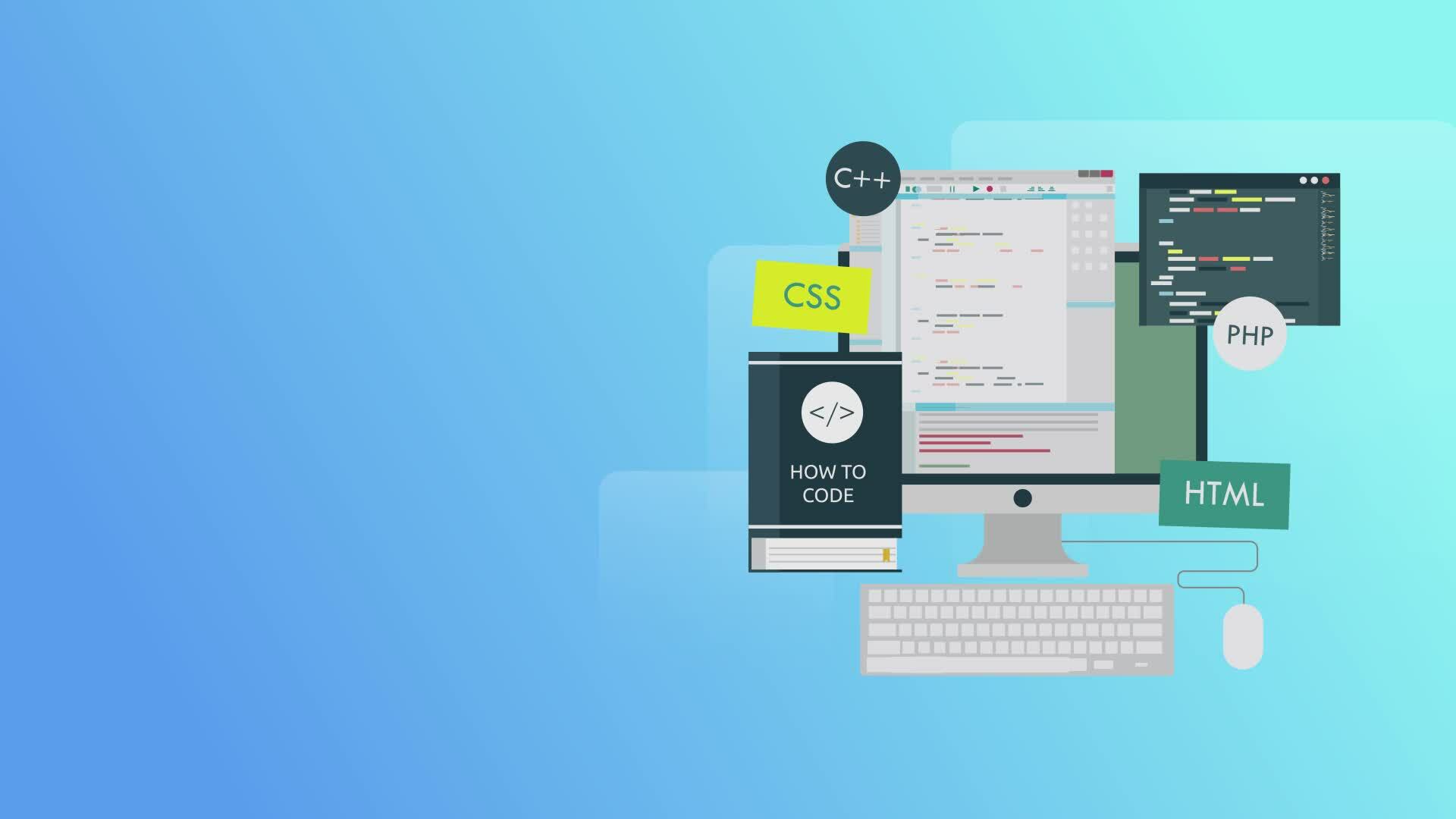 Diverse Office, IT Programmer Working on Desktop Computer. Male ...