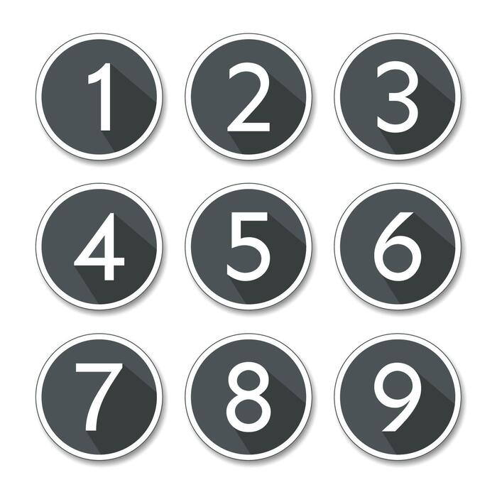 Number Icons Vector Art, Icons, and Graphics for Free Download