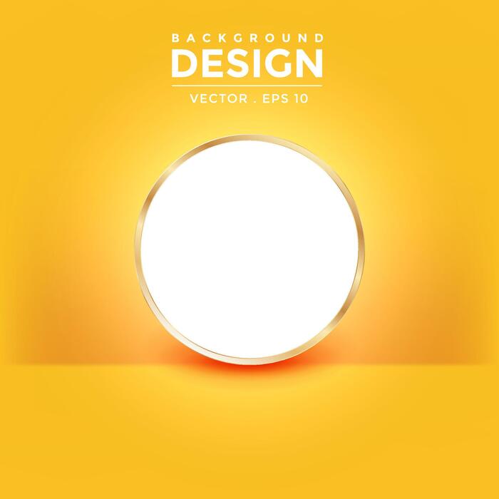 Golden Light Circle Vector Art, Icons, and Graphics for Free Download