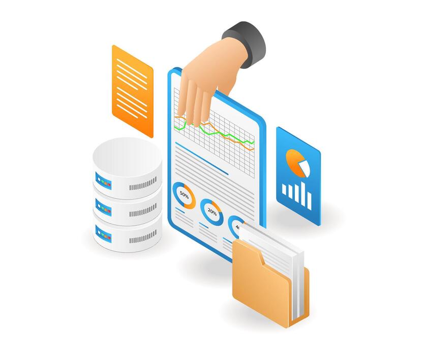 3d Data Analysis Vector Art, Icons, and Graphics for Free Download