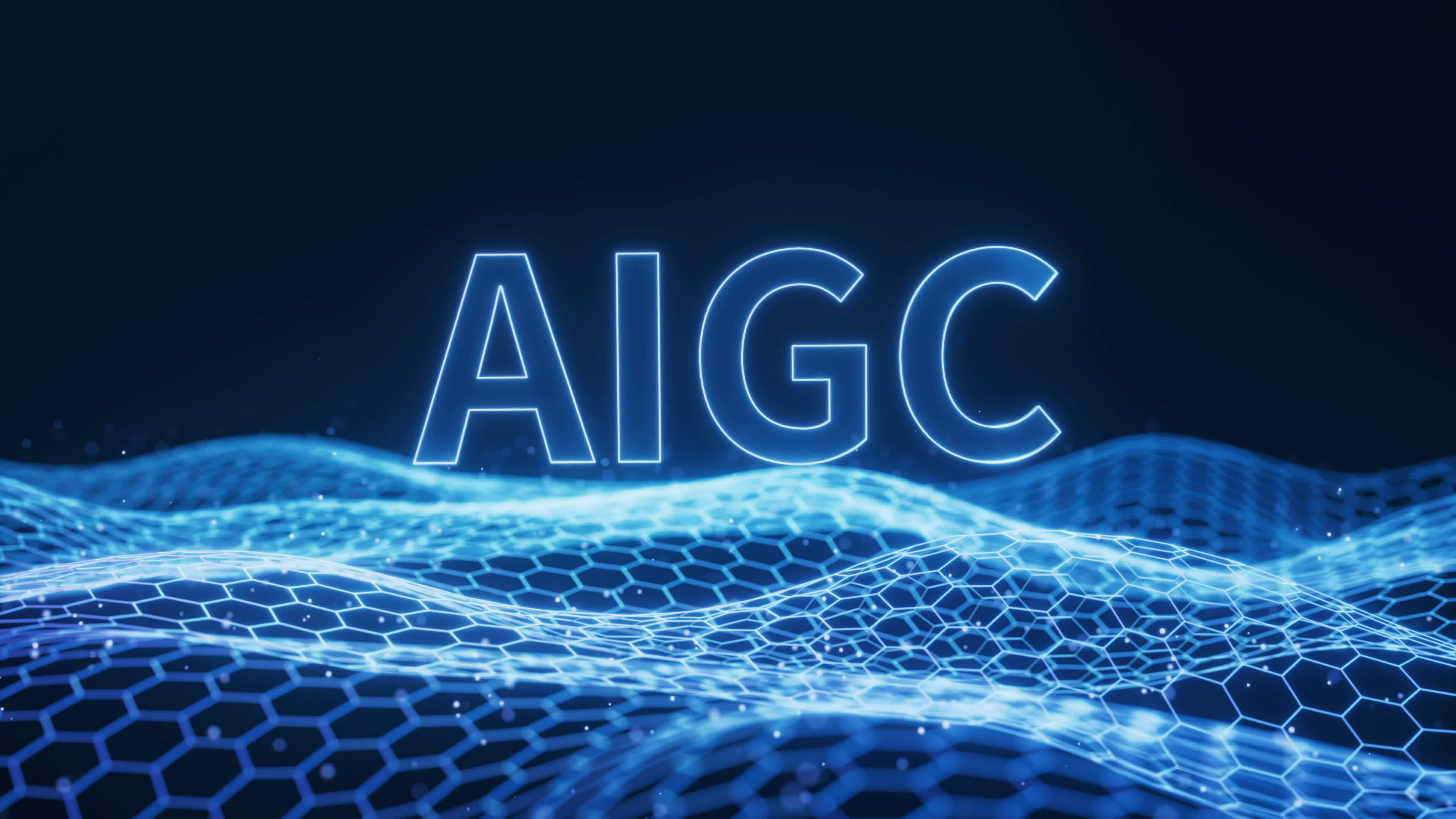 AIGC with AI generation concept, science and technology, 3d rendering ... AIGC with AI generation concept, science and technology, 3d rendering ...