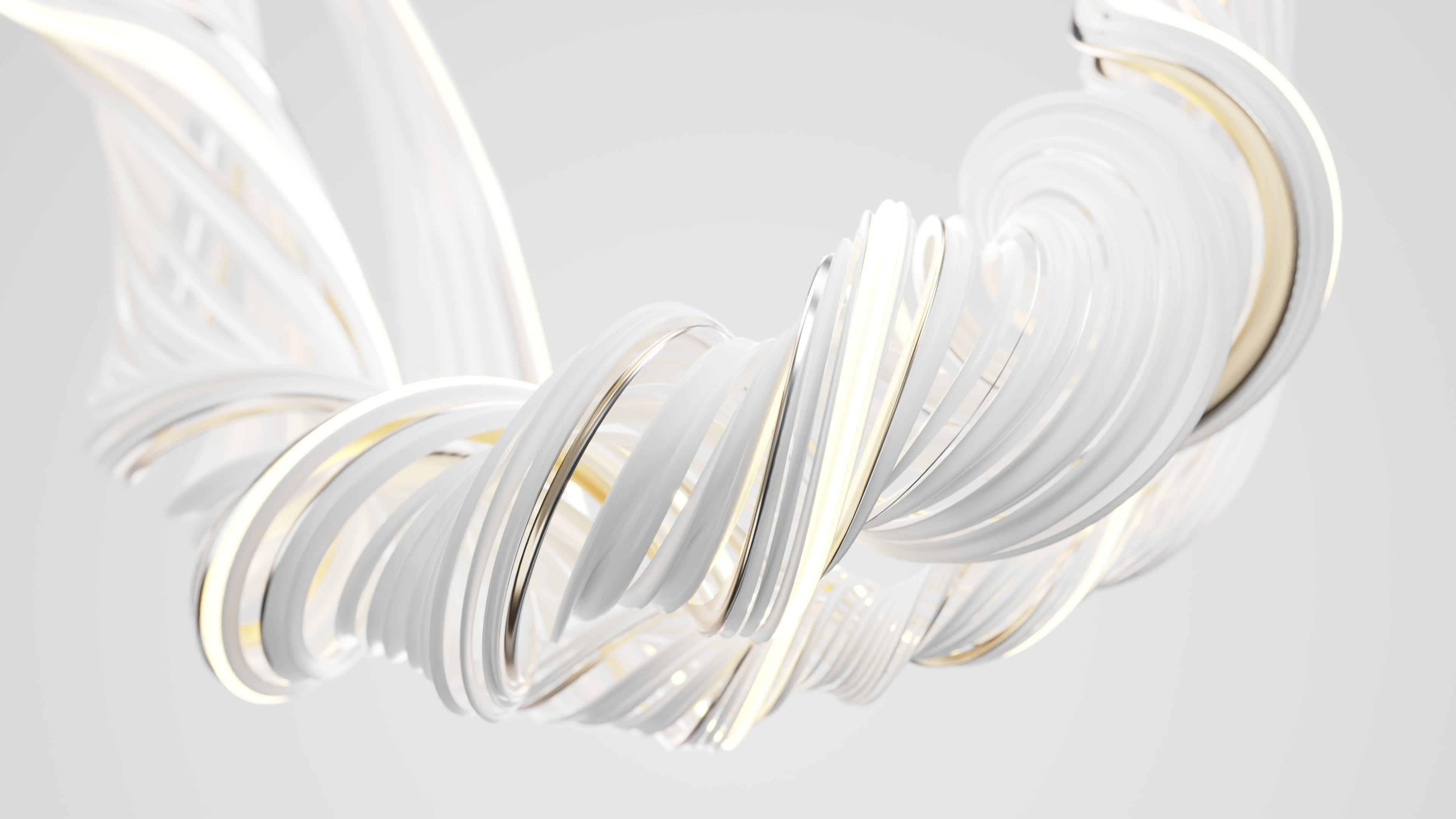Abstract Loop Flowing Curve Lines 3d Rendering 27705127 Stock Video