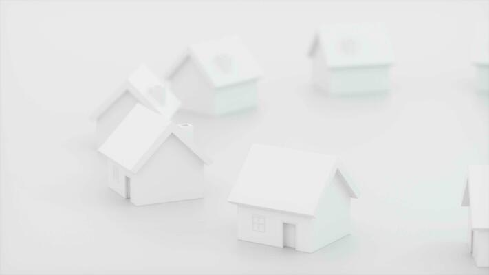 3d House Animation Stock Video Footage for Free Download