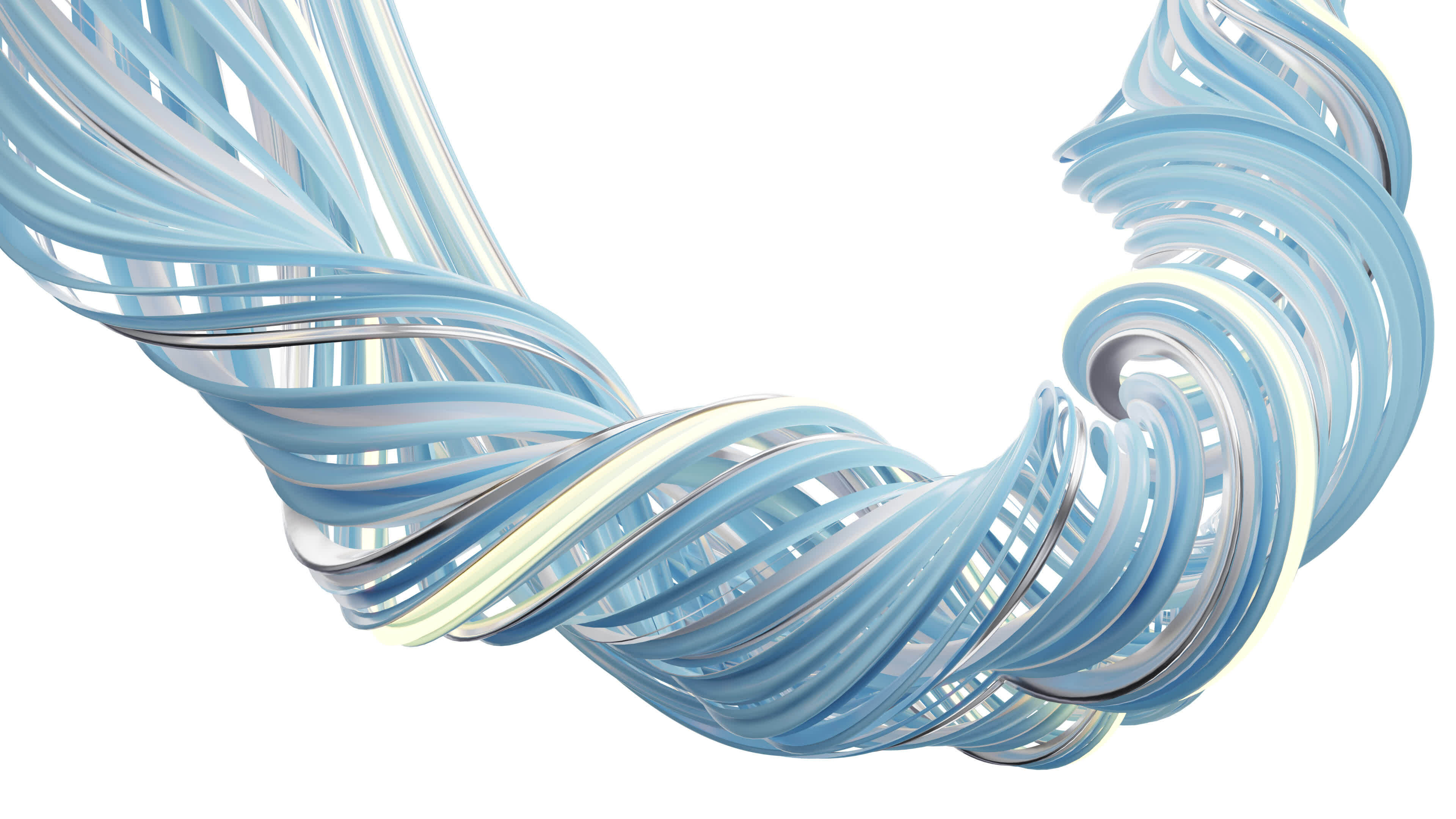 Abstract loop flowing curve lines with alpha channel, 3d rendering. 27706926 Stock Video at Vecteezy