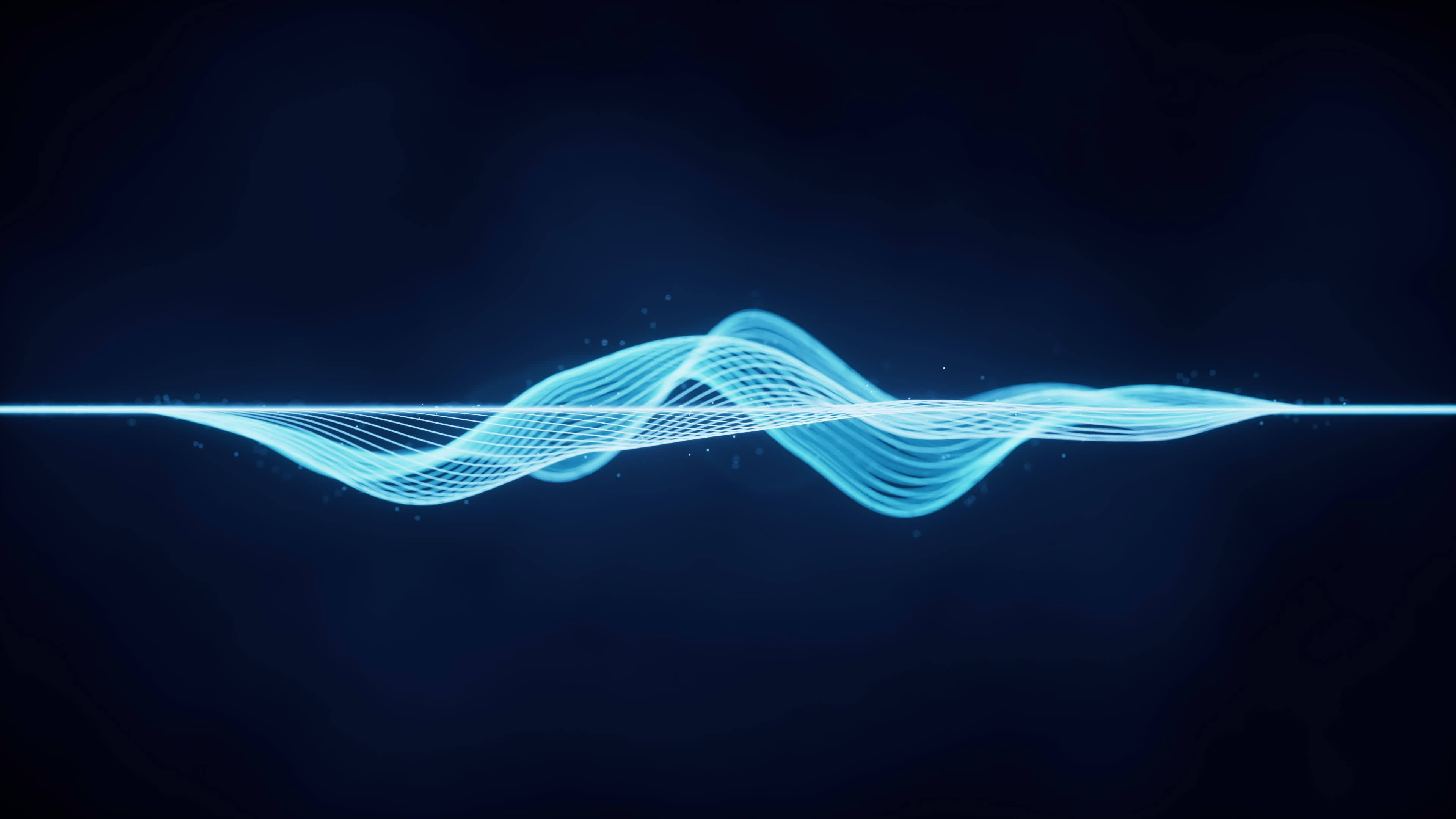 Flowing Wave Lines Loop Animation 3d Rendering 27740213 Stock Video