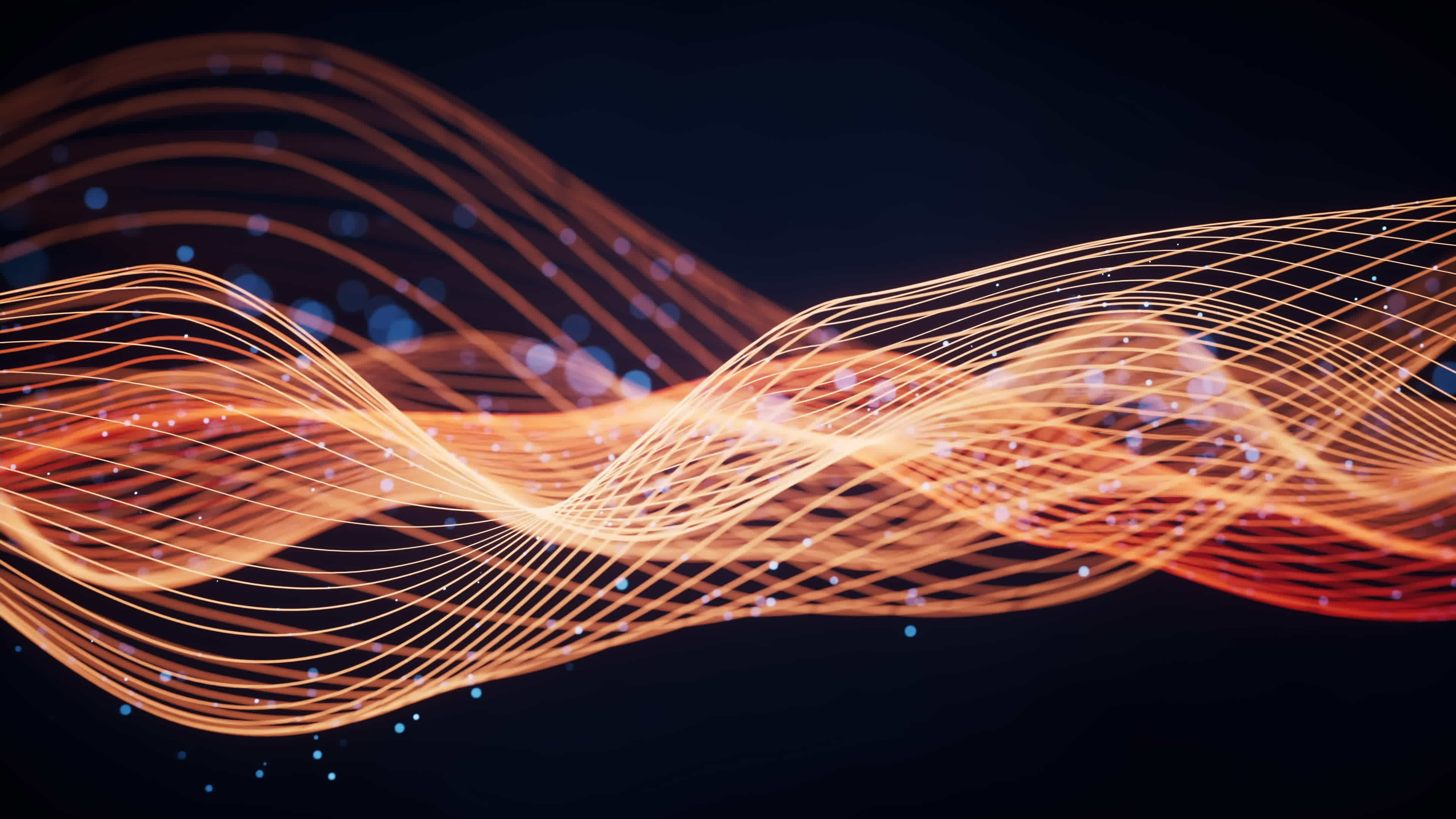 Flowing wave lines, curve pattern, 3d rendering. 27740221 Stock Video ...