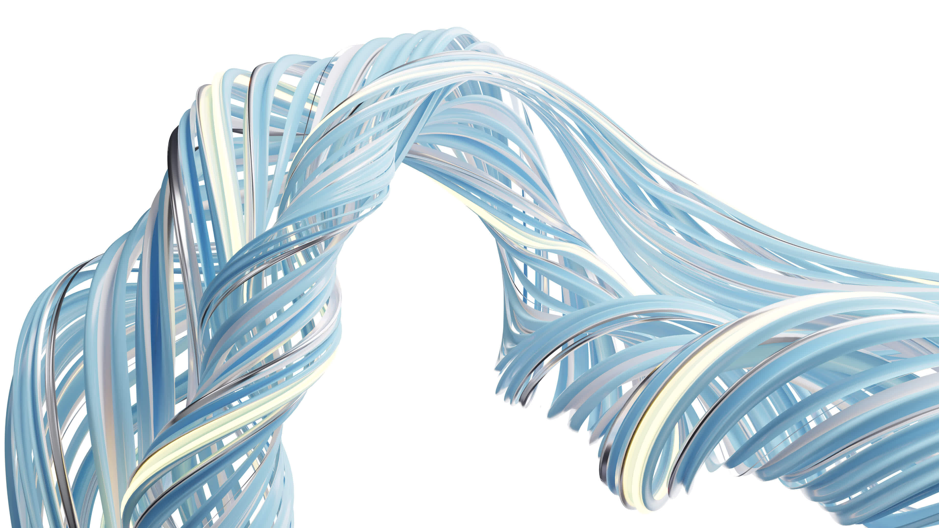 Abstract loop flowing curve lines with alpha channel, 3d rendering. 27740582 Stock Video at Vecteezy