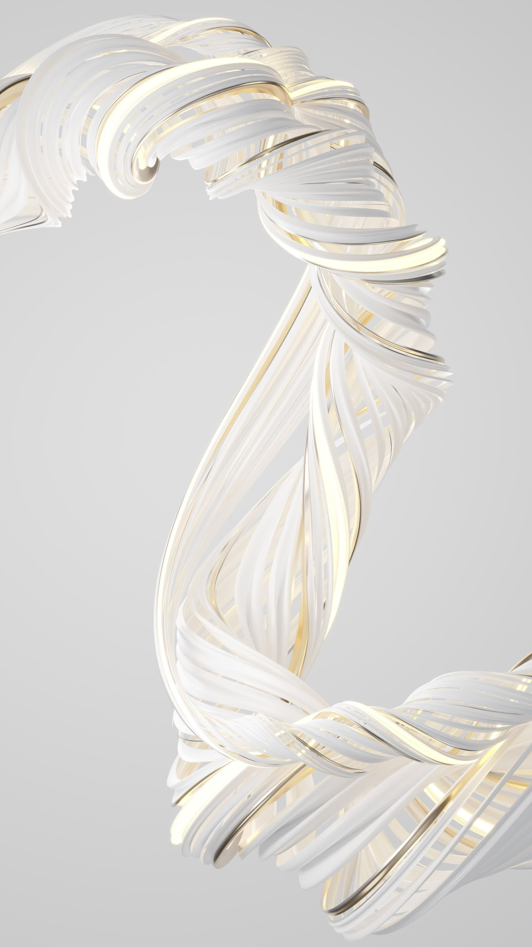 Abstract Loop Flowing Curve Lines 3d Rendering 27755893 Stock Video