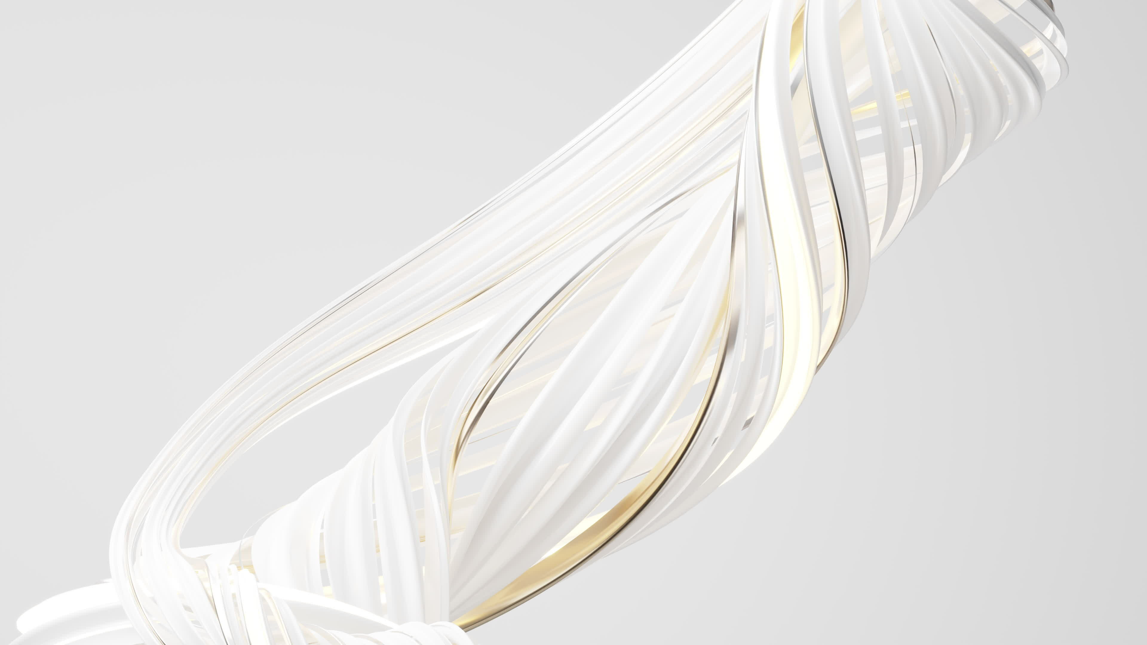 Abstract Loop Flowing Curve Lines 3d Rendering 27778897 Stock Video