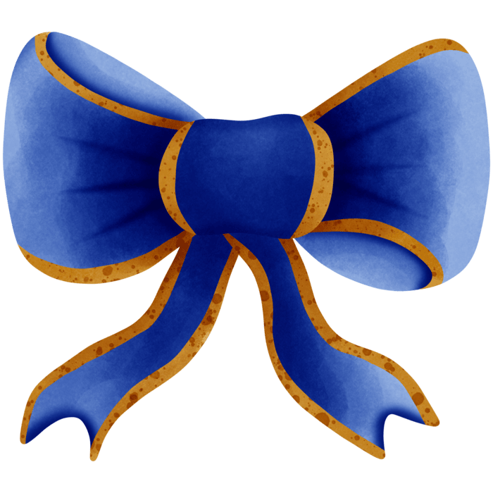 Blue And Gold Ribbon PNGs for Free Download
