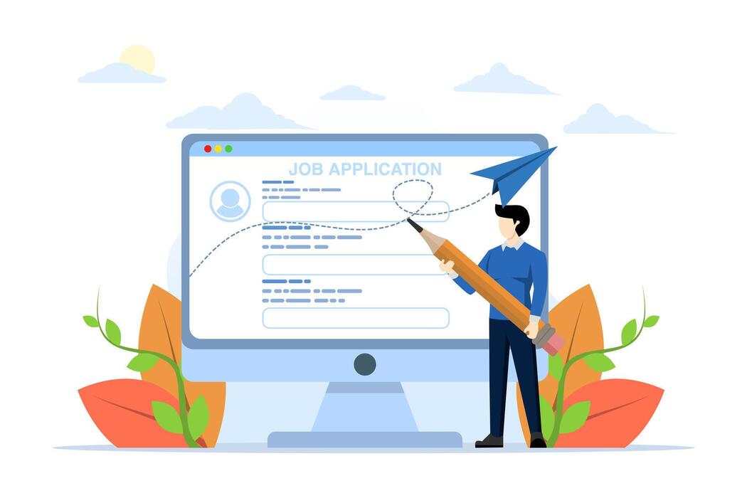 Job Application Background Vector Art, Icons, and Graphics for Free ...