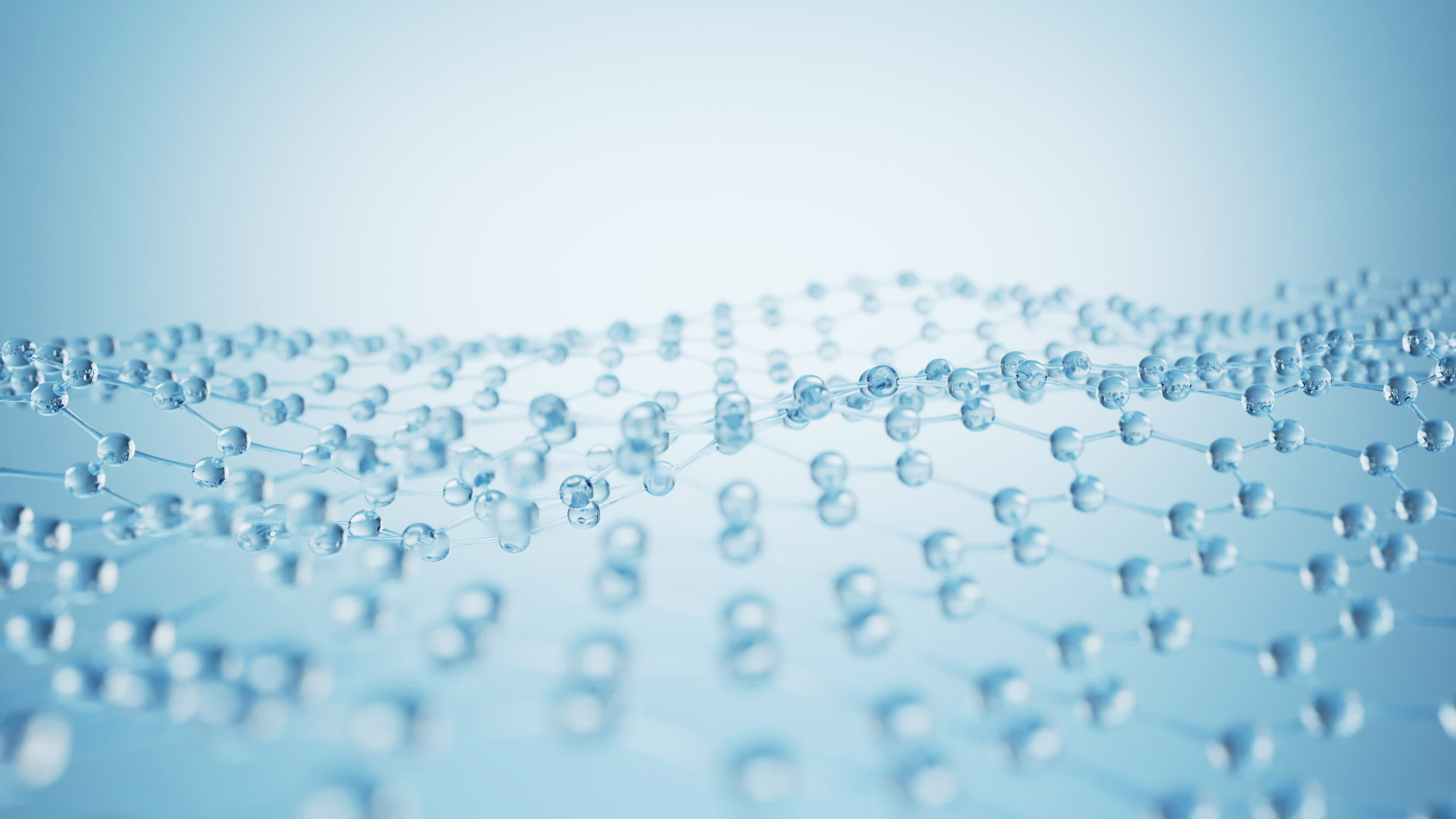 Loop animation of molecule structure with hexagonal shape, 3d rendering. 27876453 Stock Video at ...