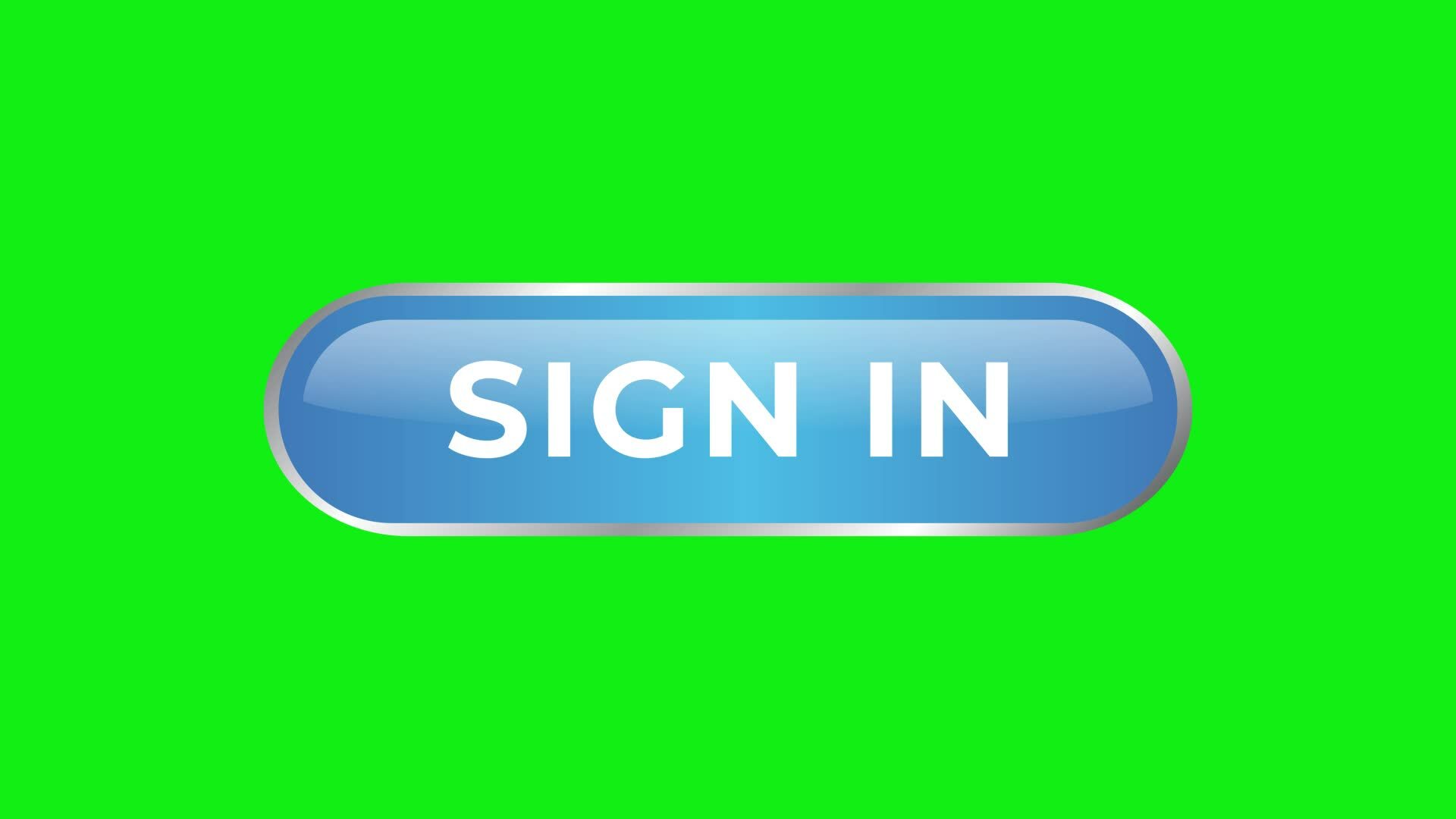 Sign In Glossy Web Button Design Animation on Green Background 27897179 ...