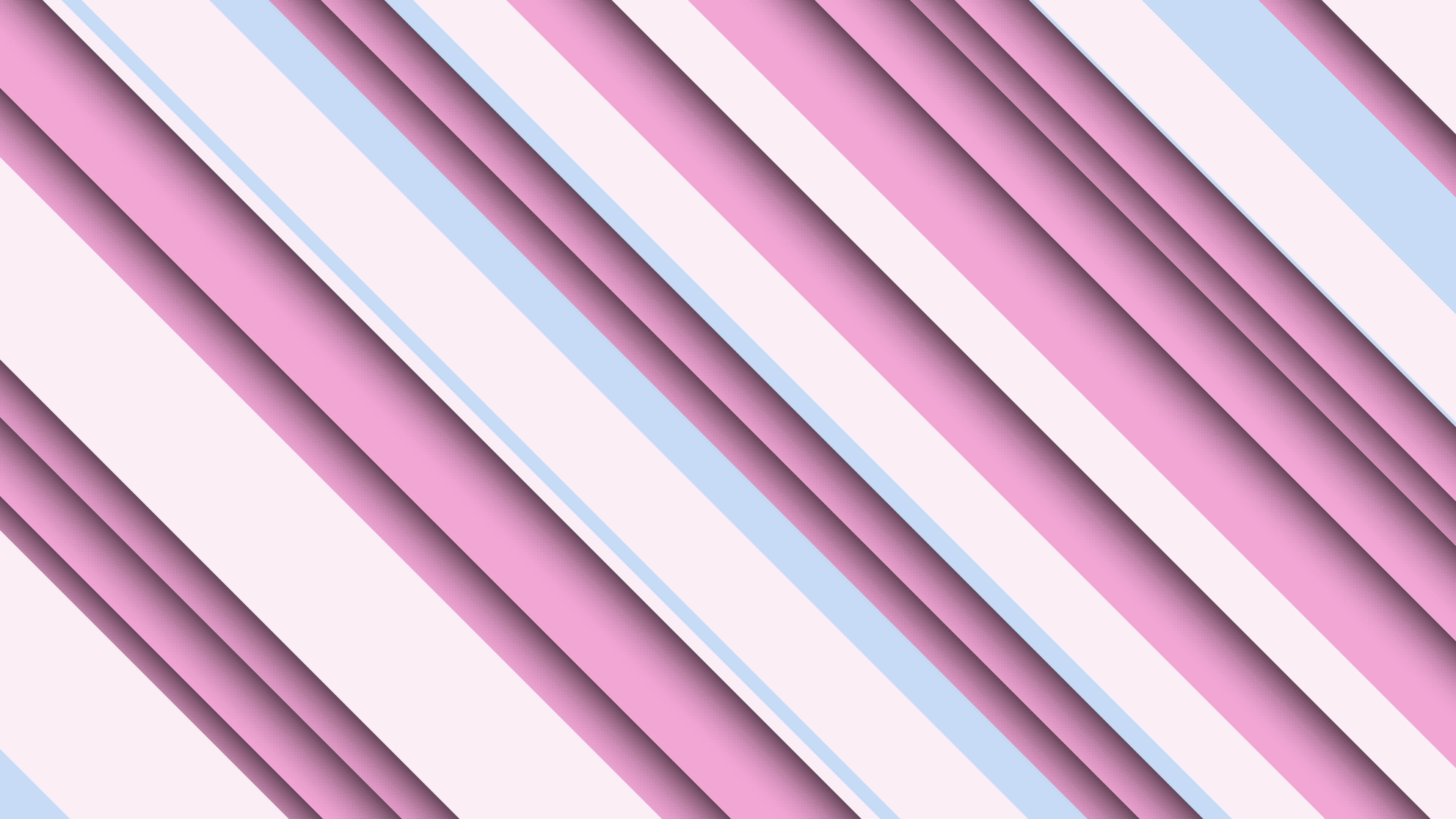 Trendy striped pattern background with gently moving extruded diagonal stripes in pastel color ...