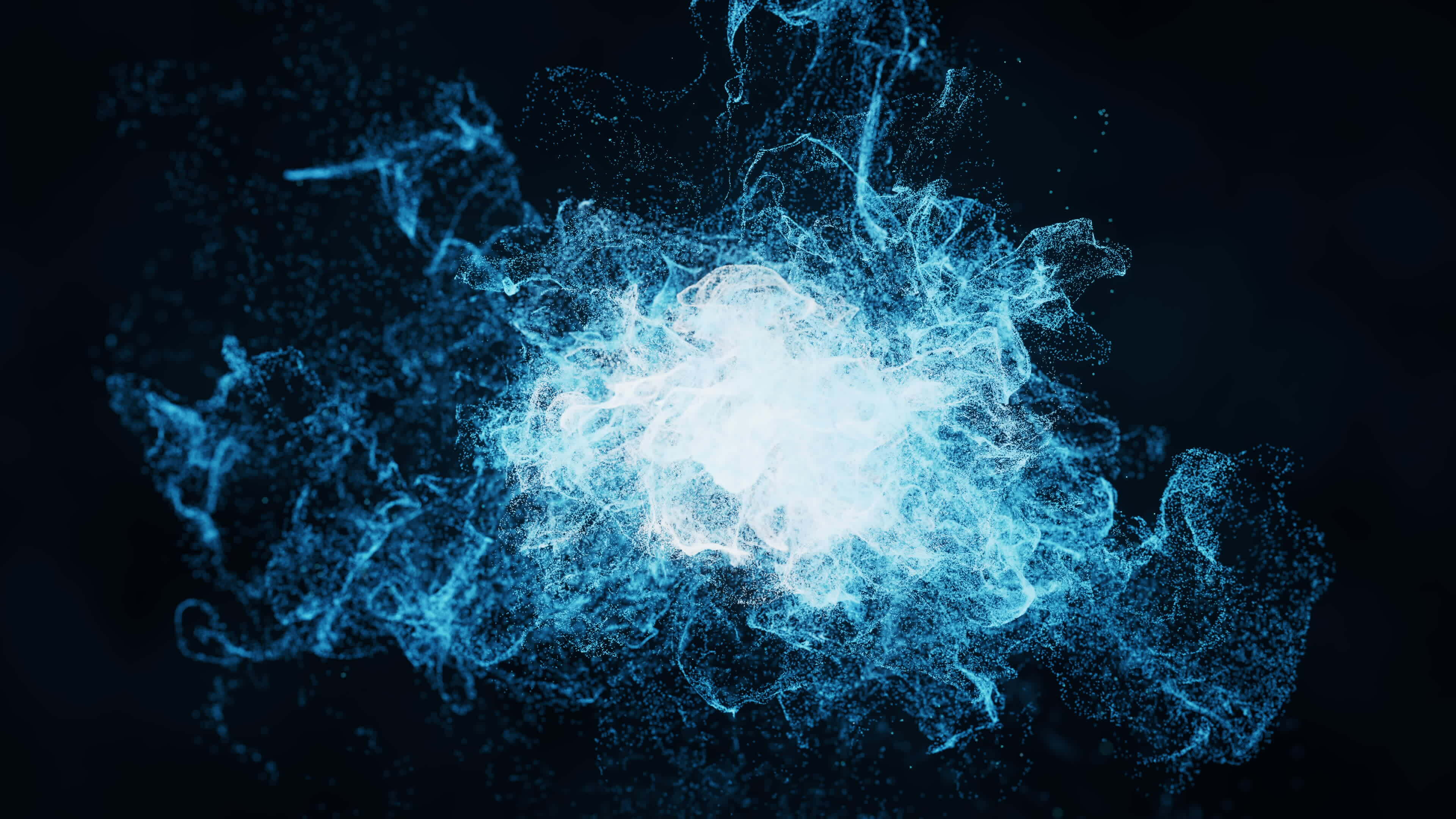 Abstract Wave Particles Diffuse Powder 3d Rendering 27929180 Stock