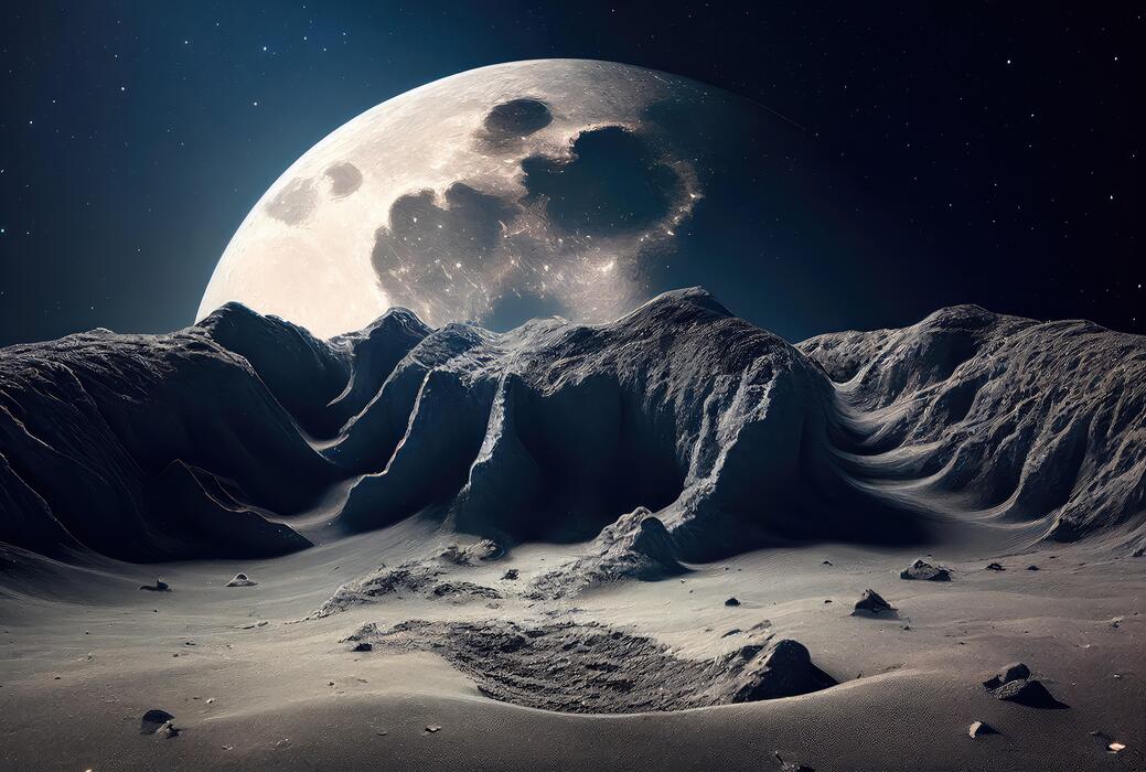 Moon Landscape Stock Photos, Images and Backgrounds for Free Download
